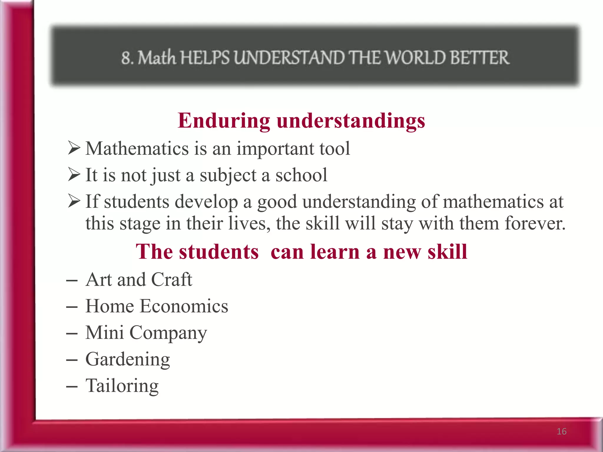 Uses of Mathematics in our daily life by Tracilee' | PPTX