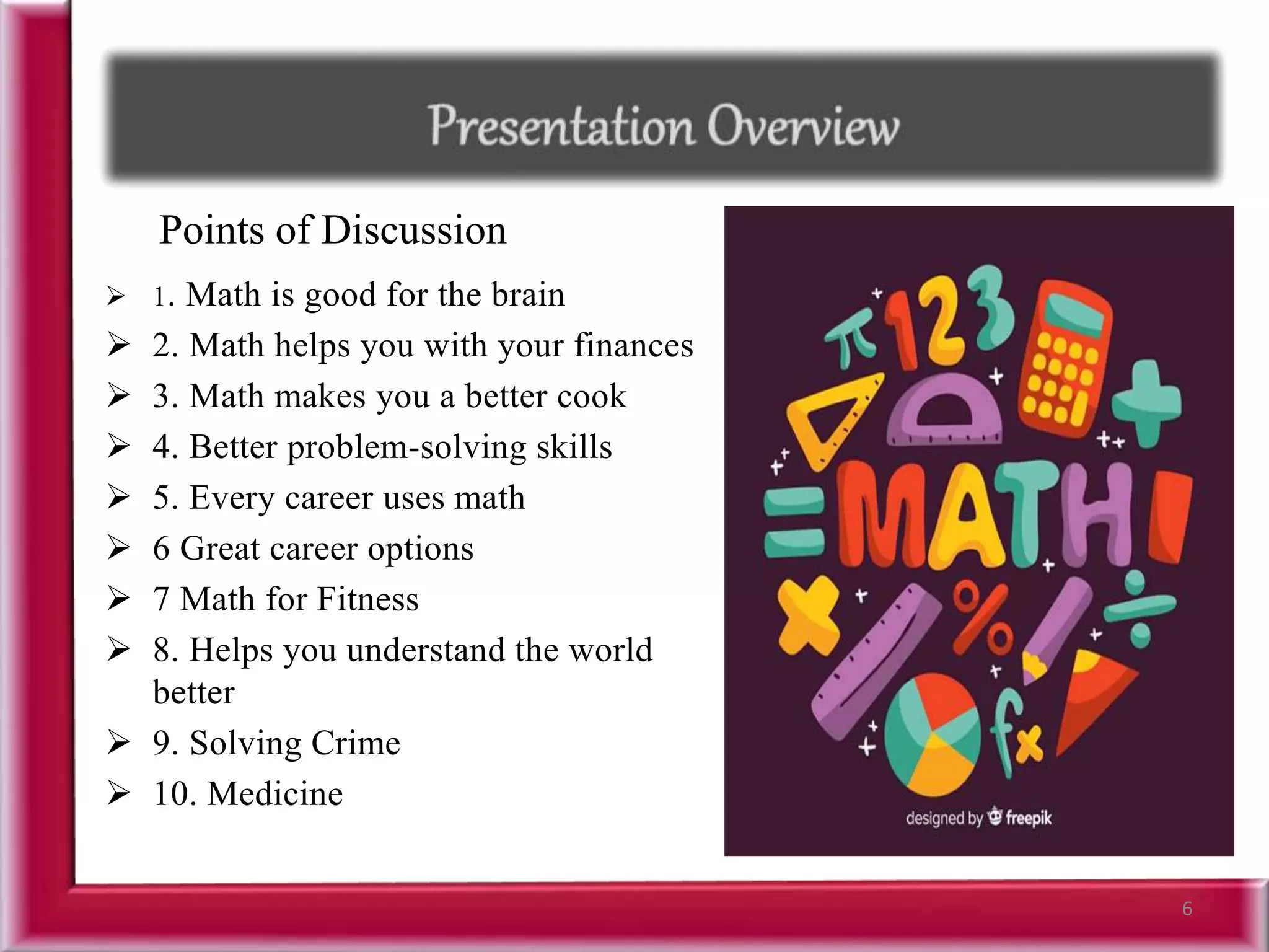 Uses of Mathematics in our daily life by Tracilee' | PPTX