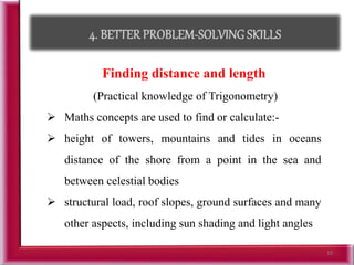 Uses of Mathematics in our daily life by Tracilee' | PPTX