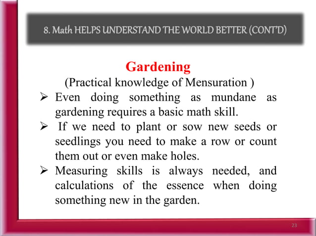 Uses of Mathematics in our daily life by Tracilee' | PPTX
