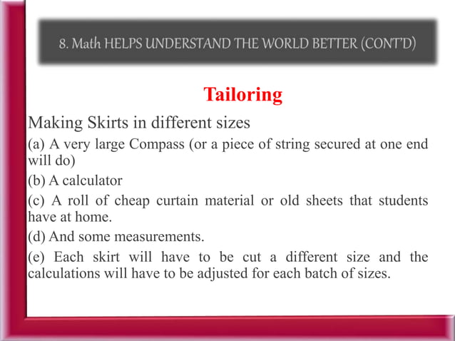 Uses of Mathematics in our daily life by Tracilee' | PPTX