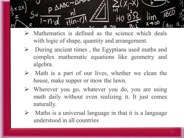 Uses of Mathematics in our daily life by Tracilee' | PPTX