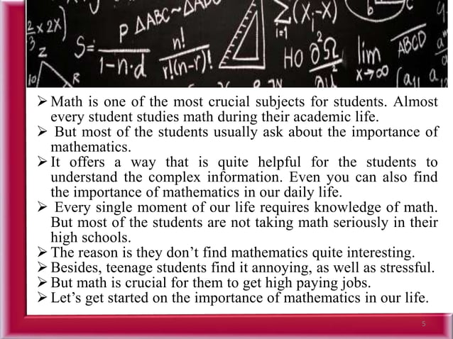 Uses of Mathematics in our daily life by Tracilee' | PPTX