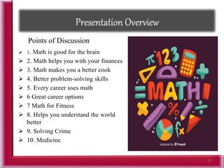 Uses of Mathematics in our daily life by Tracilee' | PPTX