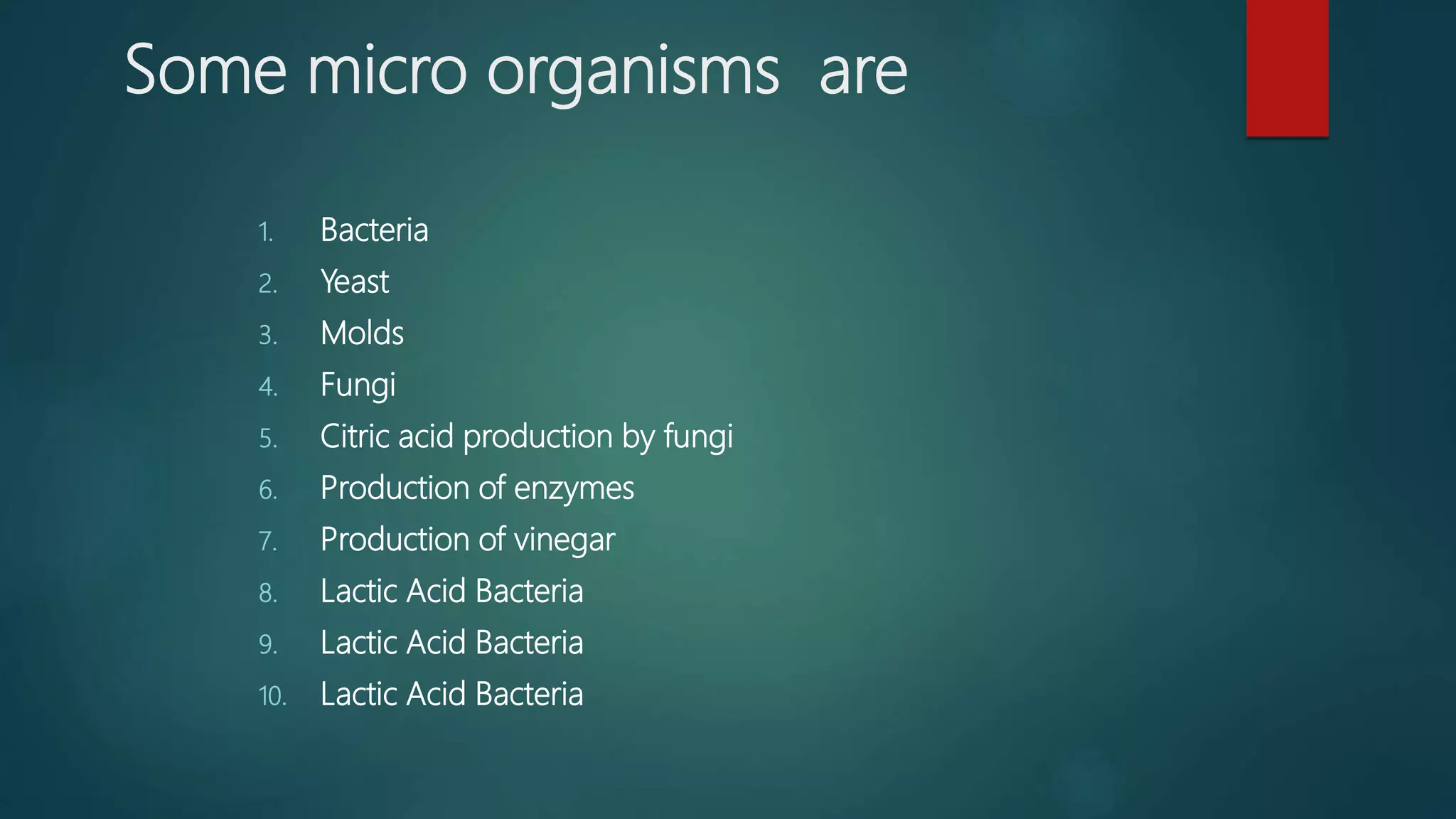 Uses of microorganisms in food | PPTX