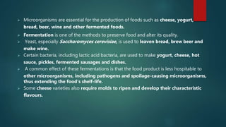 Uses of microorganisms in food | PPTX