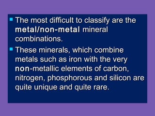Uses of minerals native elements part-1 | PPT