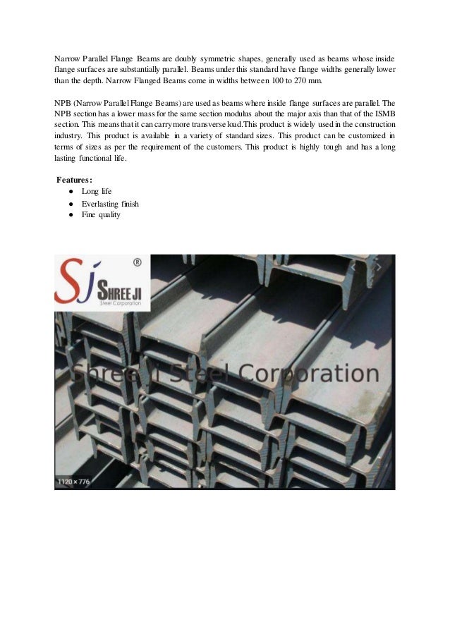 uses of narrow Parallel Flange Beams | DOCX