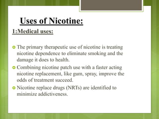 Uses of nicotine | PDF