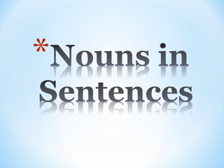Uses of nouns | PPT