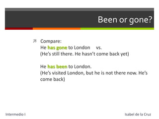 Uses of Present Perfect Simple | PPTX
