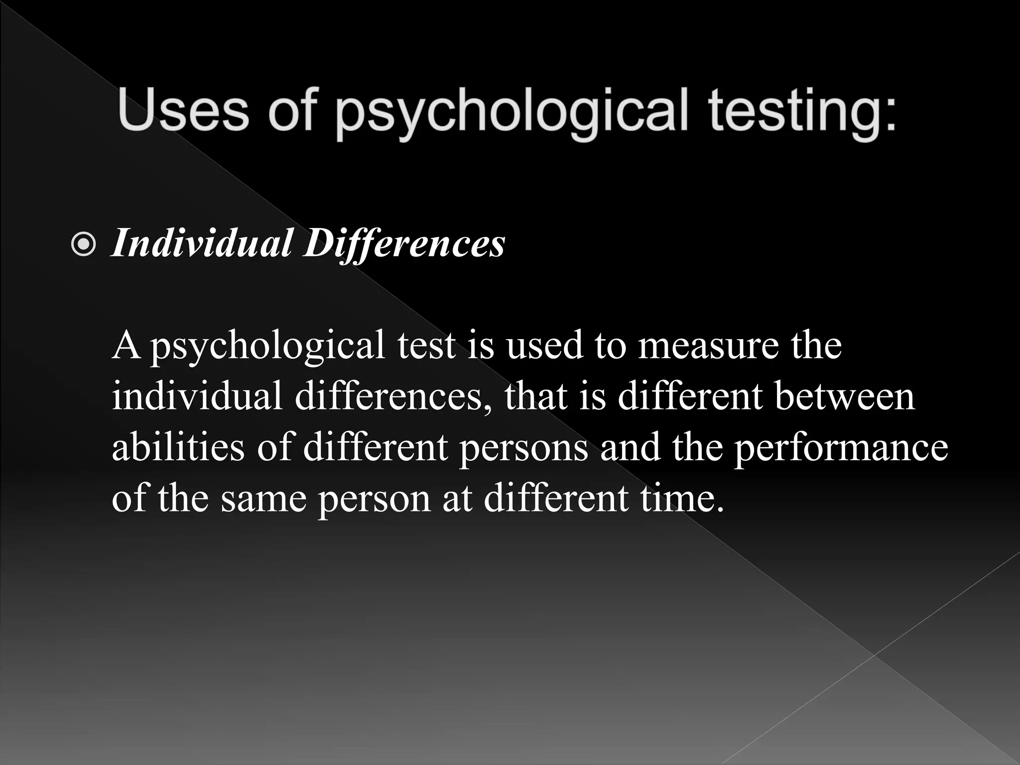 uses of PSY test.pptx