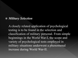 uses of PSY test.pptx