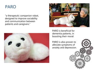 The use of robotics in elderly care #scichallenge2017 | PPTX