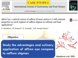 Uses of saffron in processed foods | PDF | Food & Drink