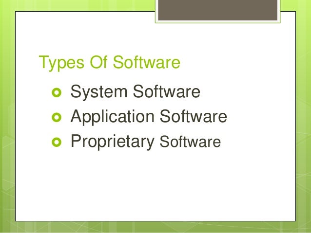 Uses of software packages in different areas