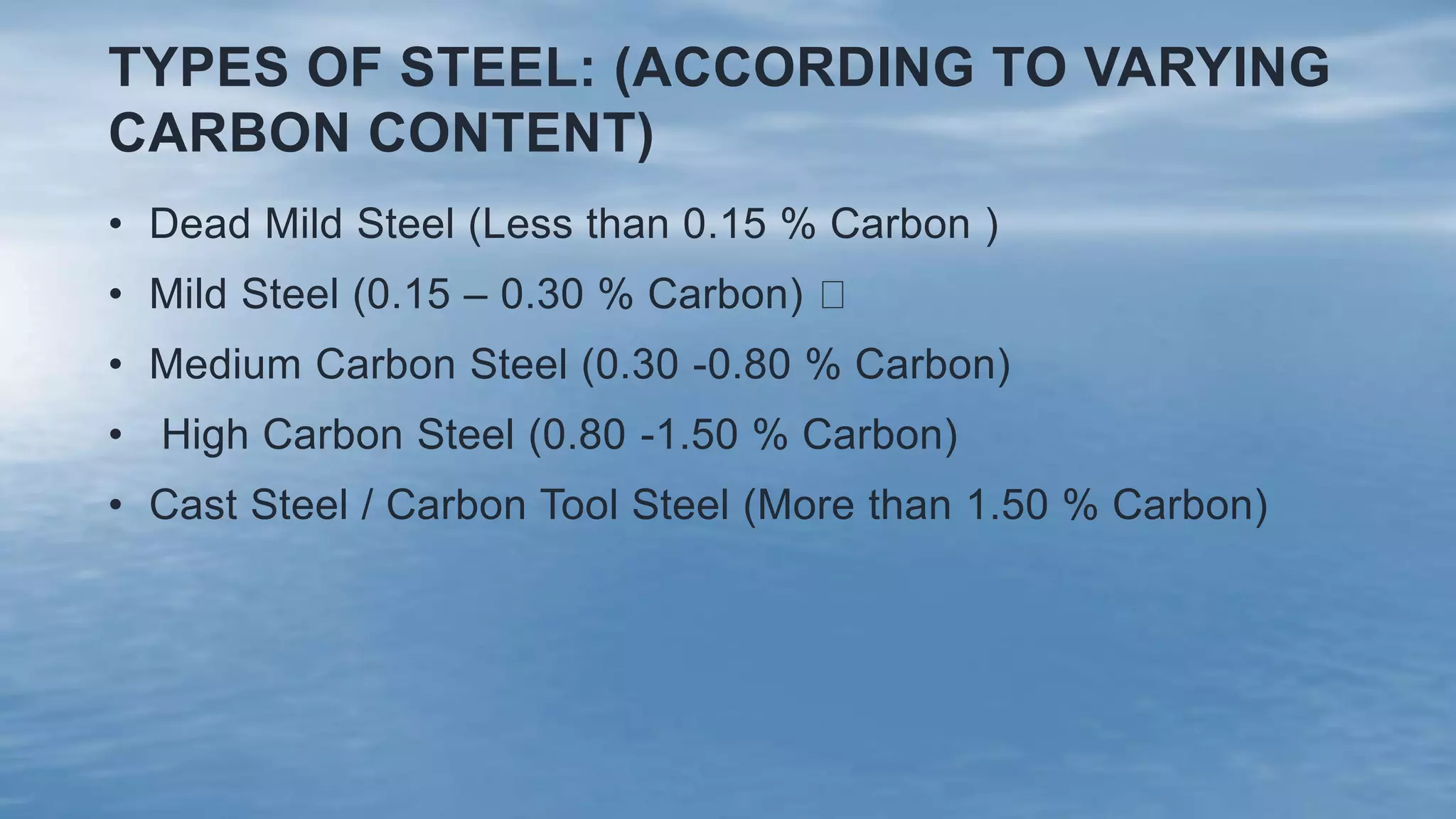 Use’s of steel and types | PPTX