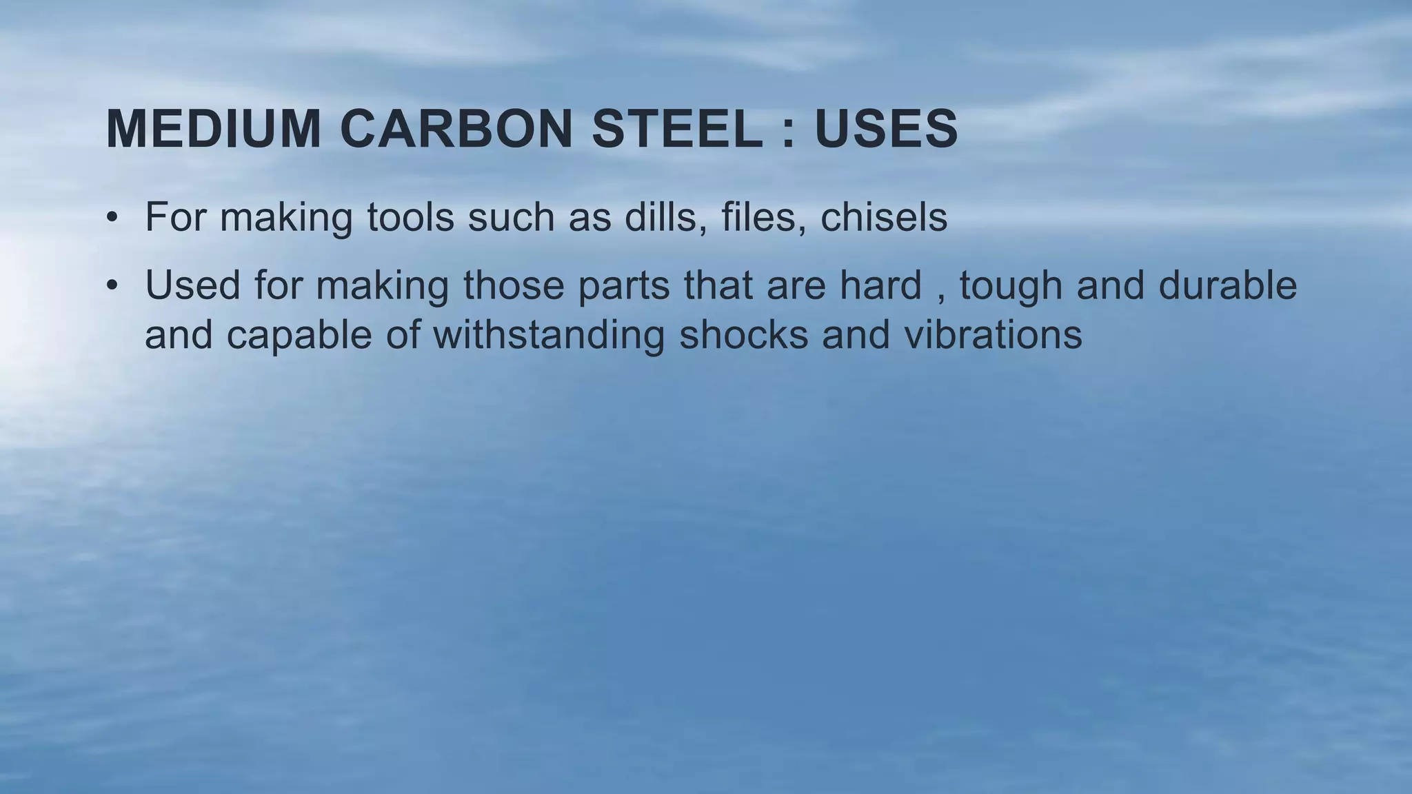 Use’s of steel and types | PPTX