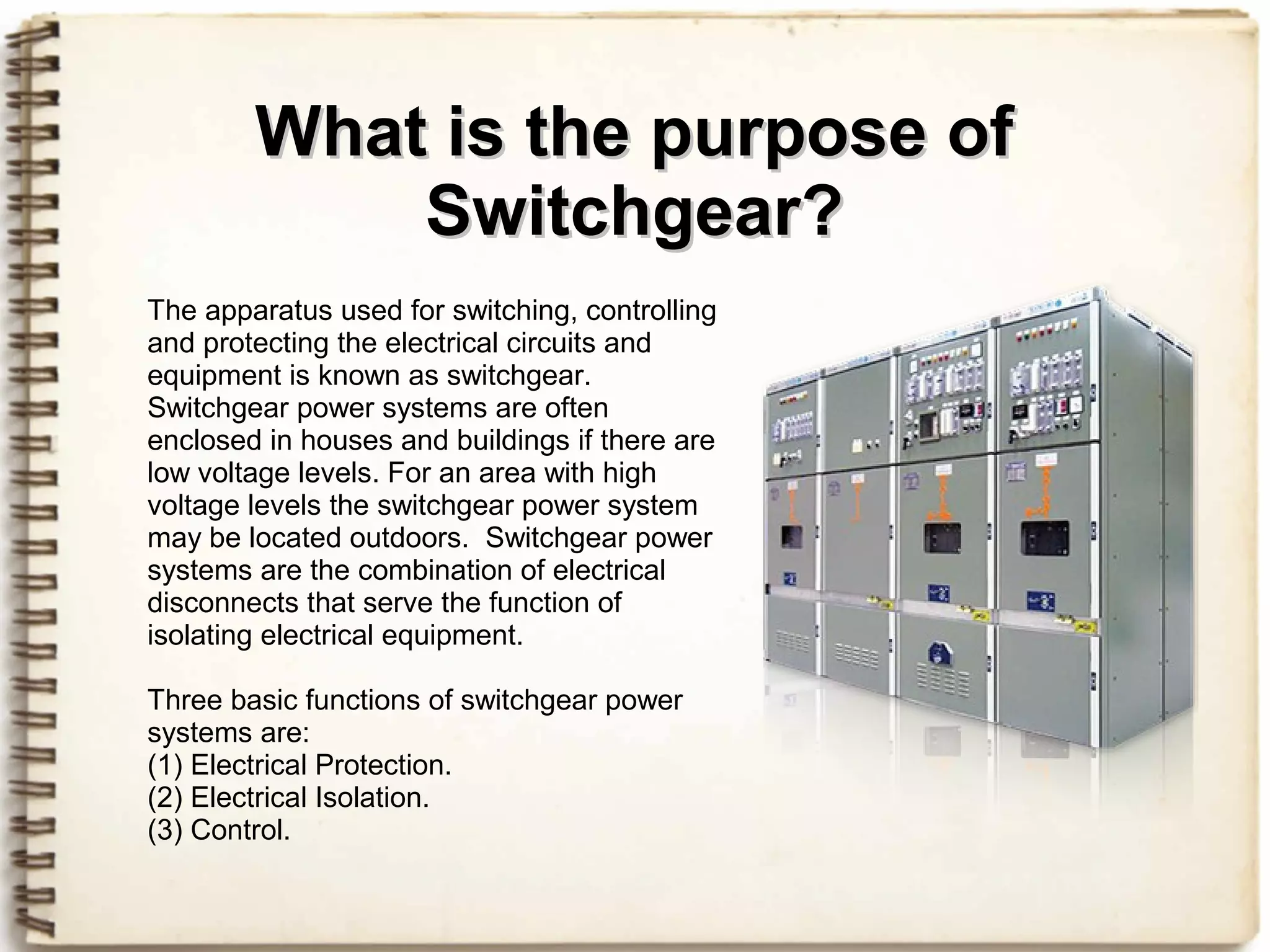 Get Knowledge About Switchgear | PPT