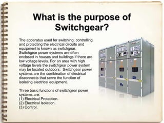 Get Knowledge About Switchgear | PPT