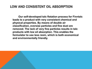 Uses of talc | PPTX