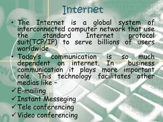 Uses of technology in business communication | PPTX