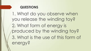 USES OF THE DIFFERENT FORMS OF ENERGY G6 | PPTX