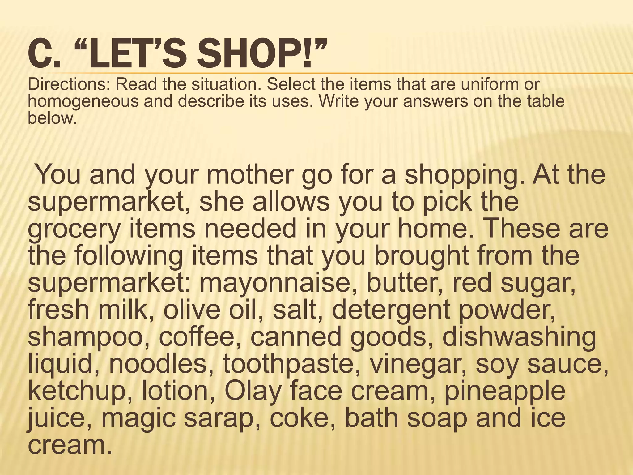 Uses of uniform mixtures | PPTX