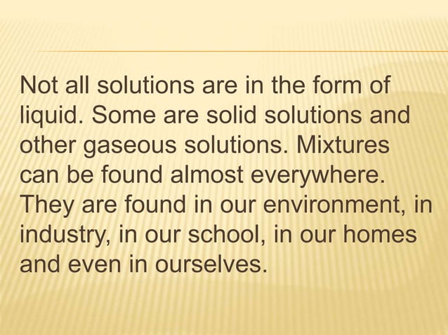 Uses of uniform mixtures | PPTX