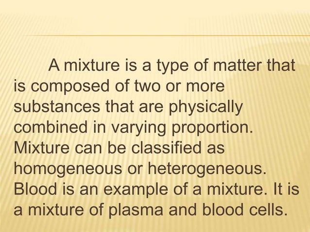 Uses of uniform mixtures | PPTX