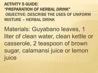 Uses of uniform mixtures | PPTX