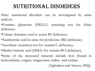 Uses of urinalysis in clinical chemistry new | PPT