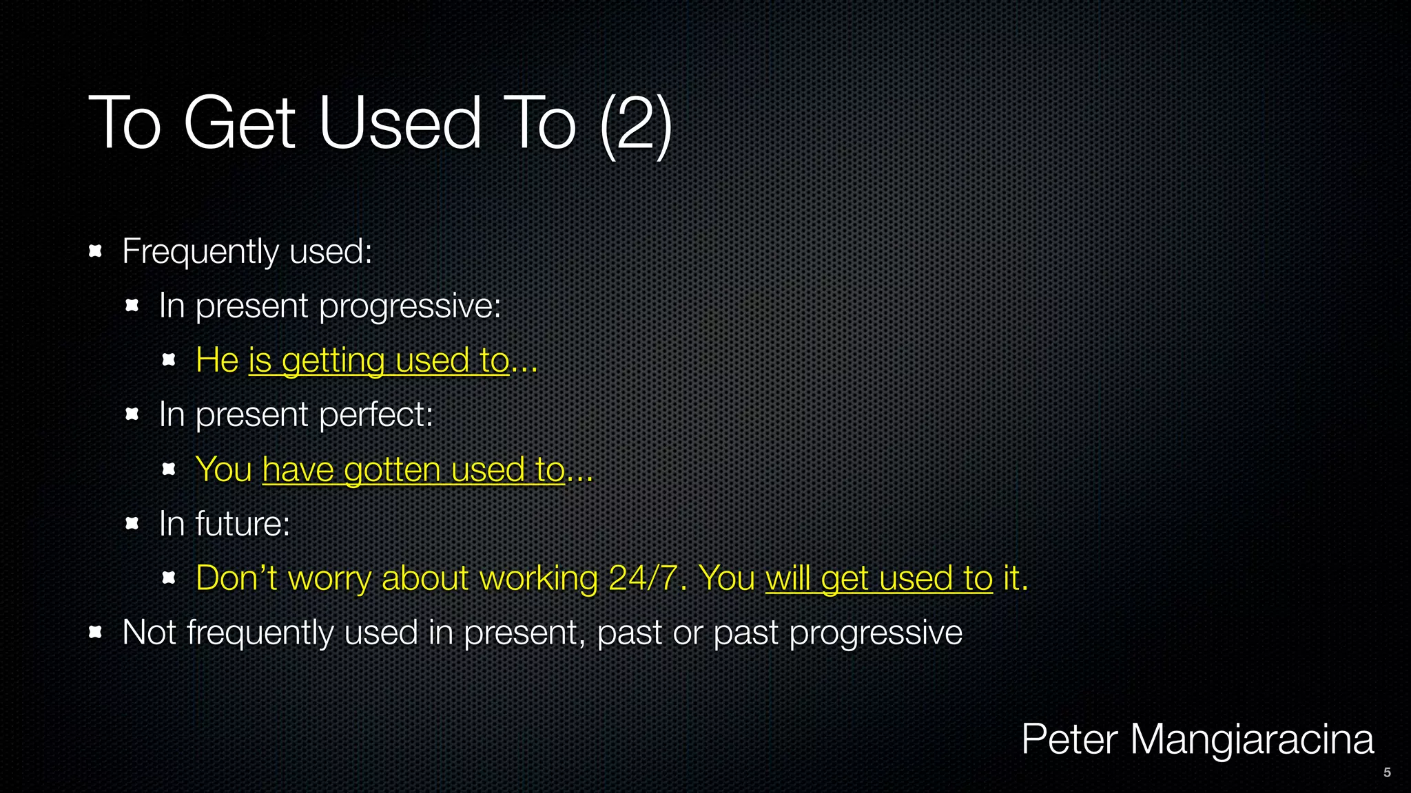 The Uses of Used to | PPT