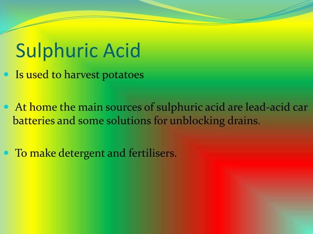 Uses of various acids in daily life and industry | PPT