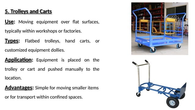 Uses of various devices & tools in loading & unloading, lifting ...