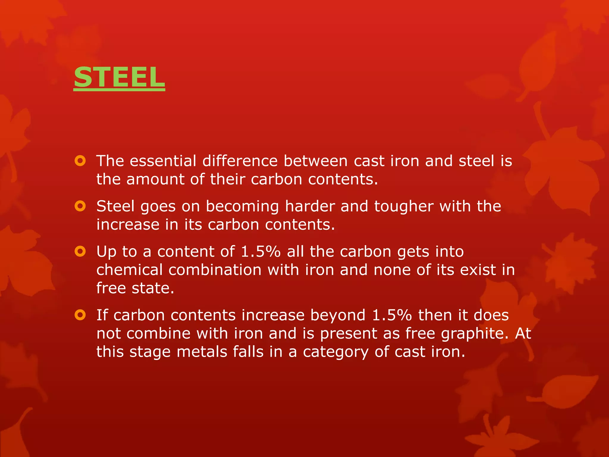 Uses of various steel in civil engineering | PPTX