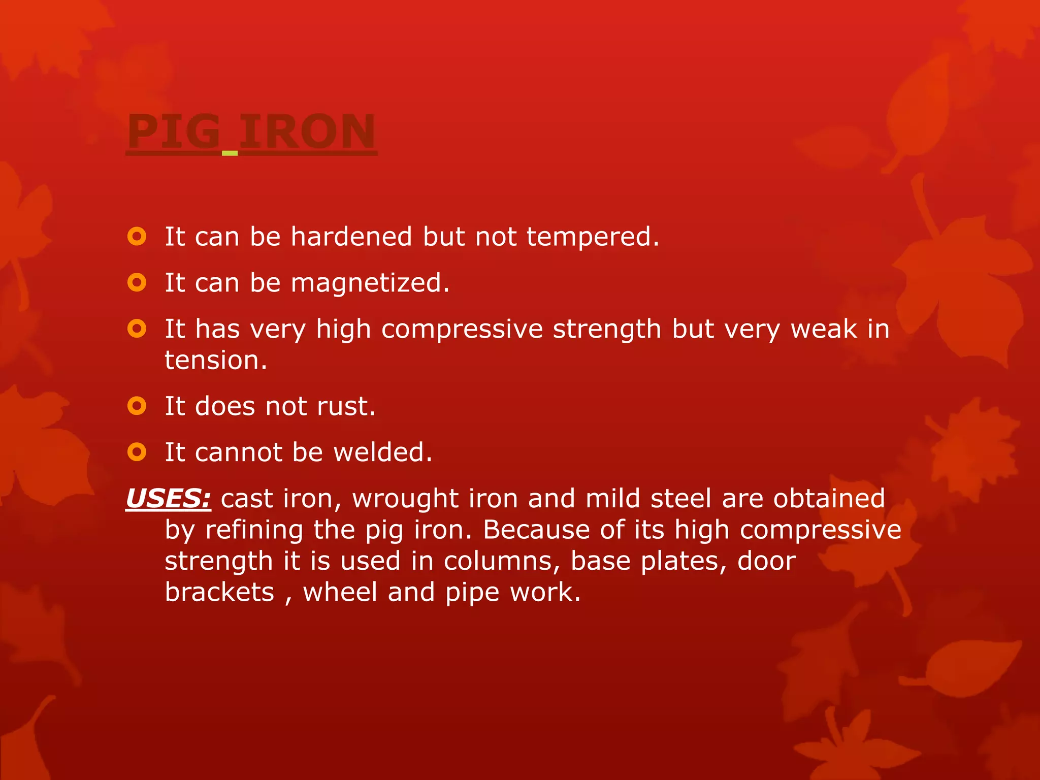 Uses of various steel in civil engineering | PPTX