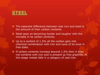 Uses of various steel in civil engineering | PPTX