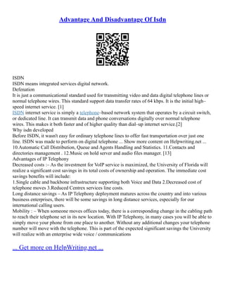 Uses Of Voice Over Internet Protocol | PDF