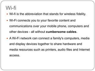 Uses Of Wifi | PPTX