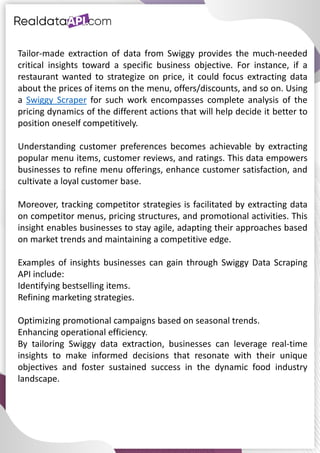 Use Swiggy Data Scraping API for Strategic Advantages.pdf