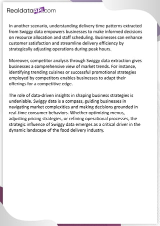 Use Swiggy Data Scraping API for Strategic Advantages.pdf