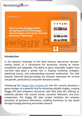 Use Swiggy Data Scraping API for Strategic Advantages.pdf
