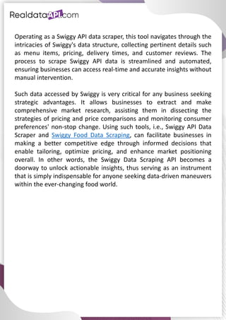Use Swiggy Data Scraping API for Strategic Advantages.pdf