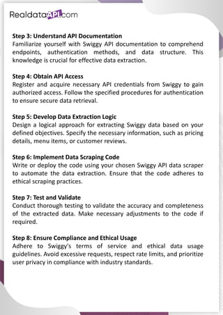 Use Swiggy Data Scraping API for Strategic Advantages.pdf