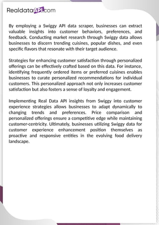 Use Swiggy Data Scraping API for Strategic Advantages.pptx
