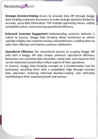 Use Swiggy Data Scraping API for Strategic Advantages.pptx