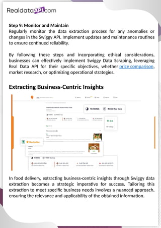 Use Swiggy Data Scraping API for Strategic Advantages.pptx