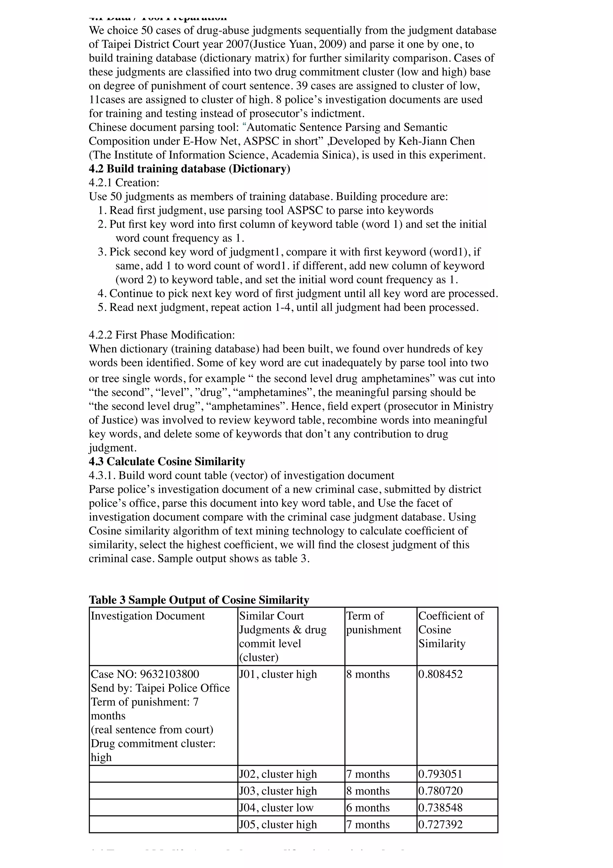 Use text mining method to support criminal case judgment | PDF