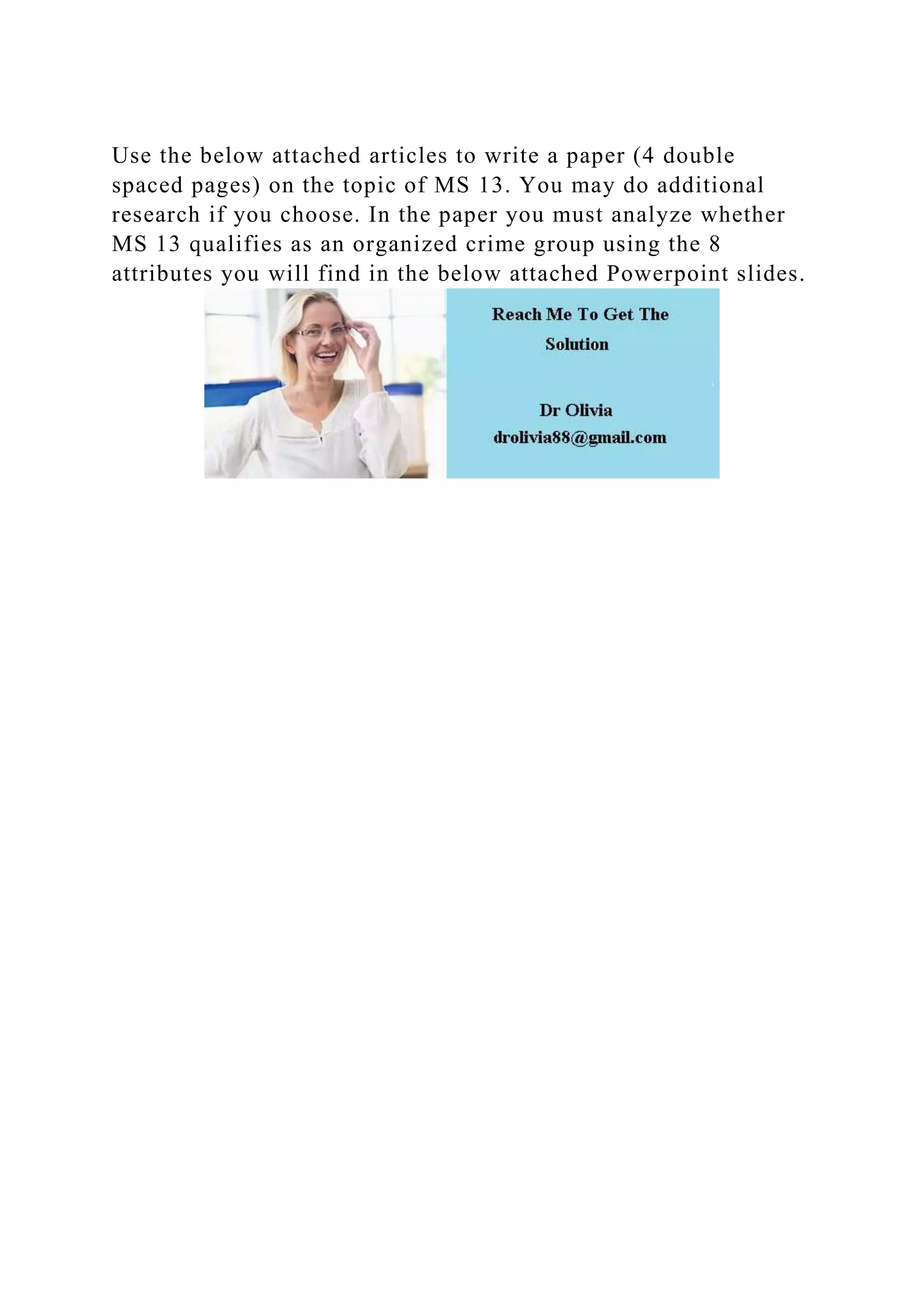 Use the below attached articles to write a paper (4 double spaced pa | PDF